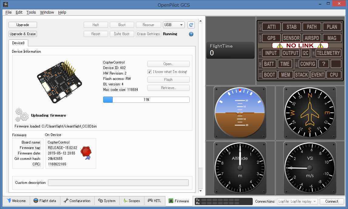 CC3D Atom miniへのCleanflightインストール編: 空飛ぶパソコン